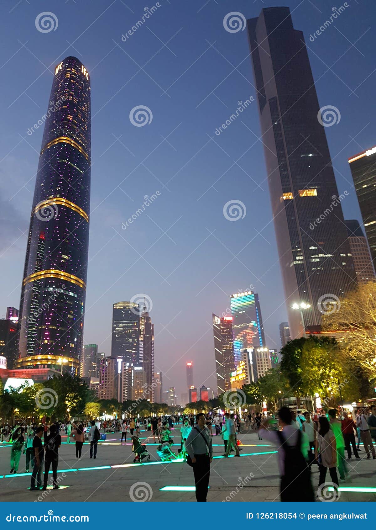 Scenery of High Buildings in Guangzhou, China Editorial Stock Image ...