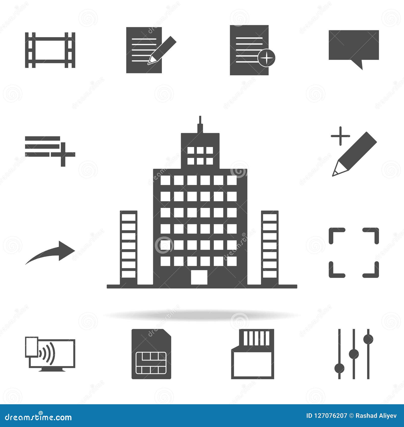 High Building Icon. Web Icons Universal Set for Web and Mobile Stock ...