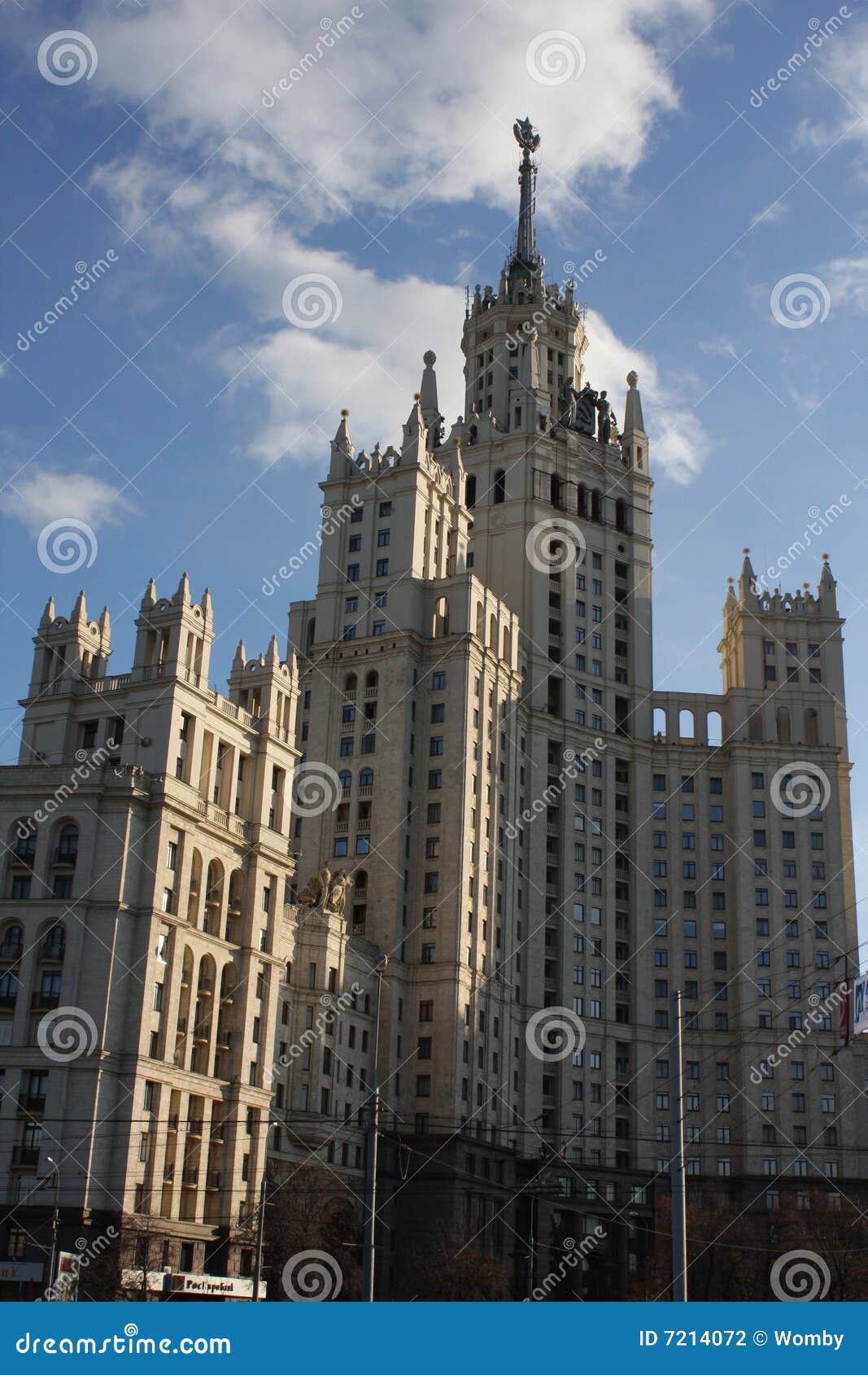 High building in Moscow stock photo. Image of built, mater - 7214072