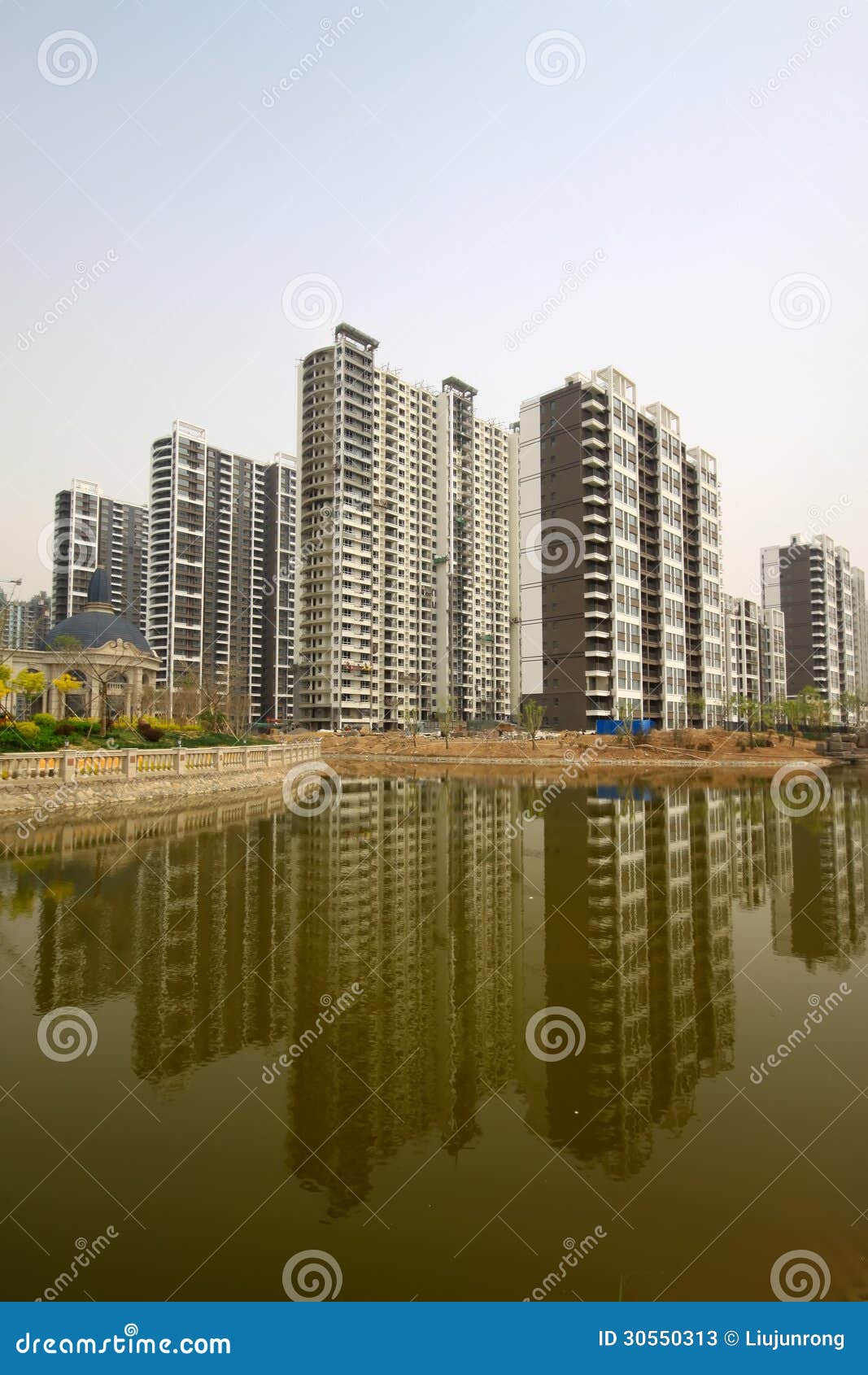 High Building and the Surrounding Environment Stock Image - Image of ...