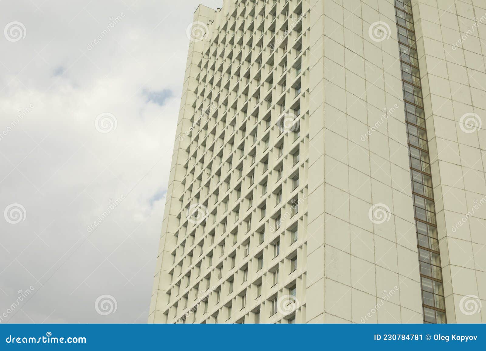 High Building. There are Many Windows in the House Stock Image - Image ...