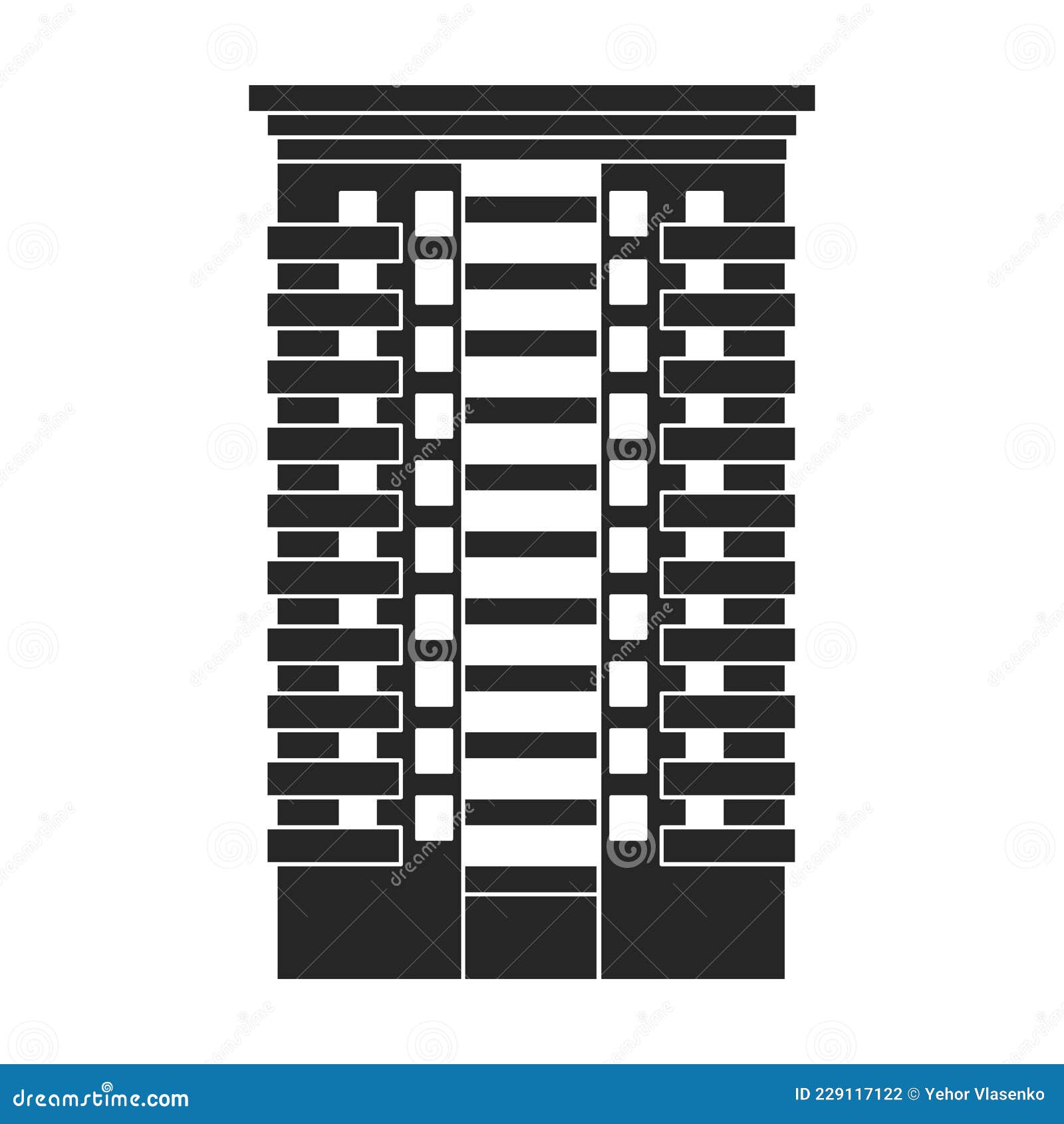 High Buildings Vector Icon.Black Vector Icon Isolated on White ...