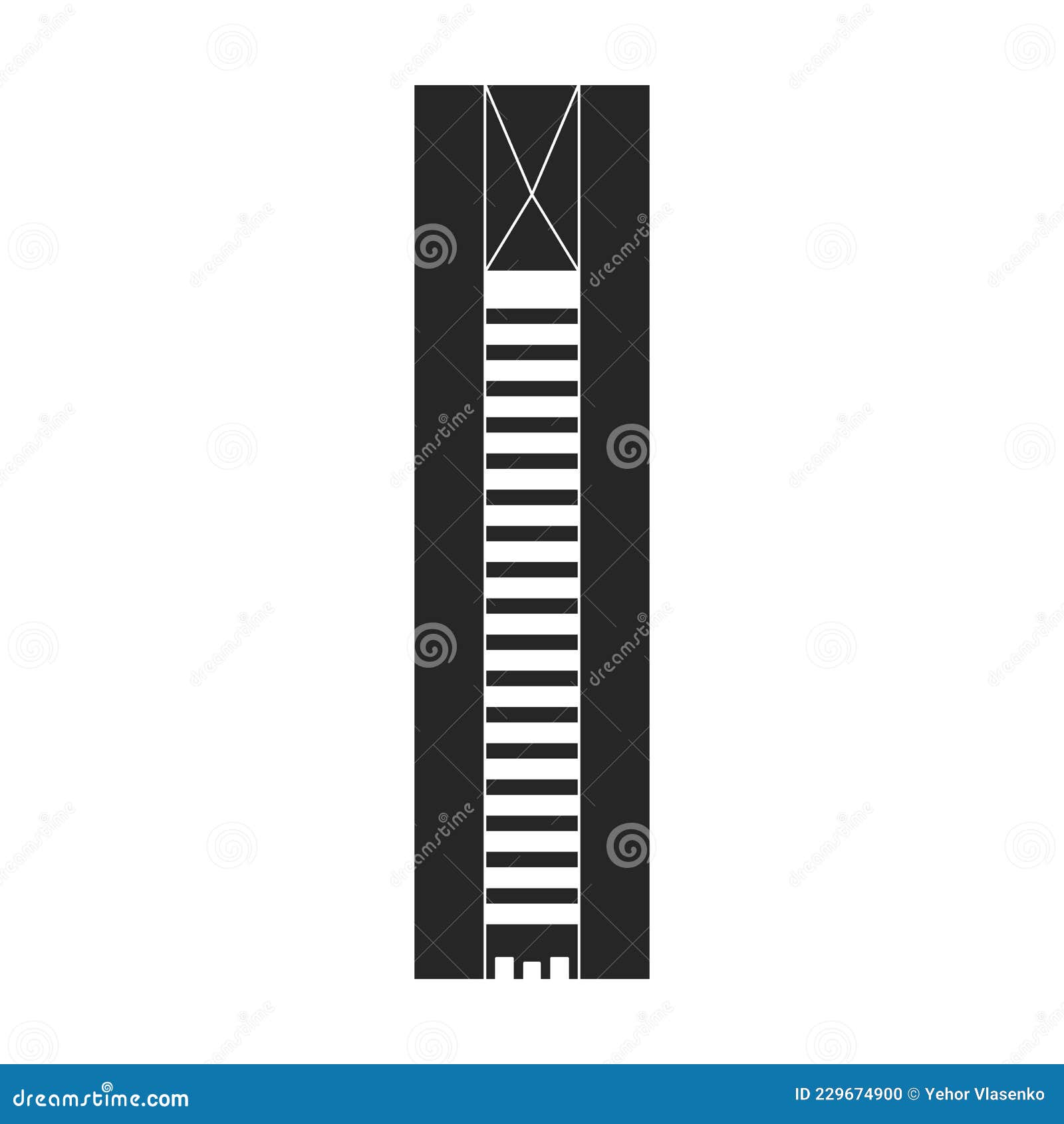High Buildings Vector Icon.Black Vector Icon Isolated on White ...