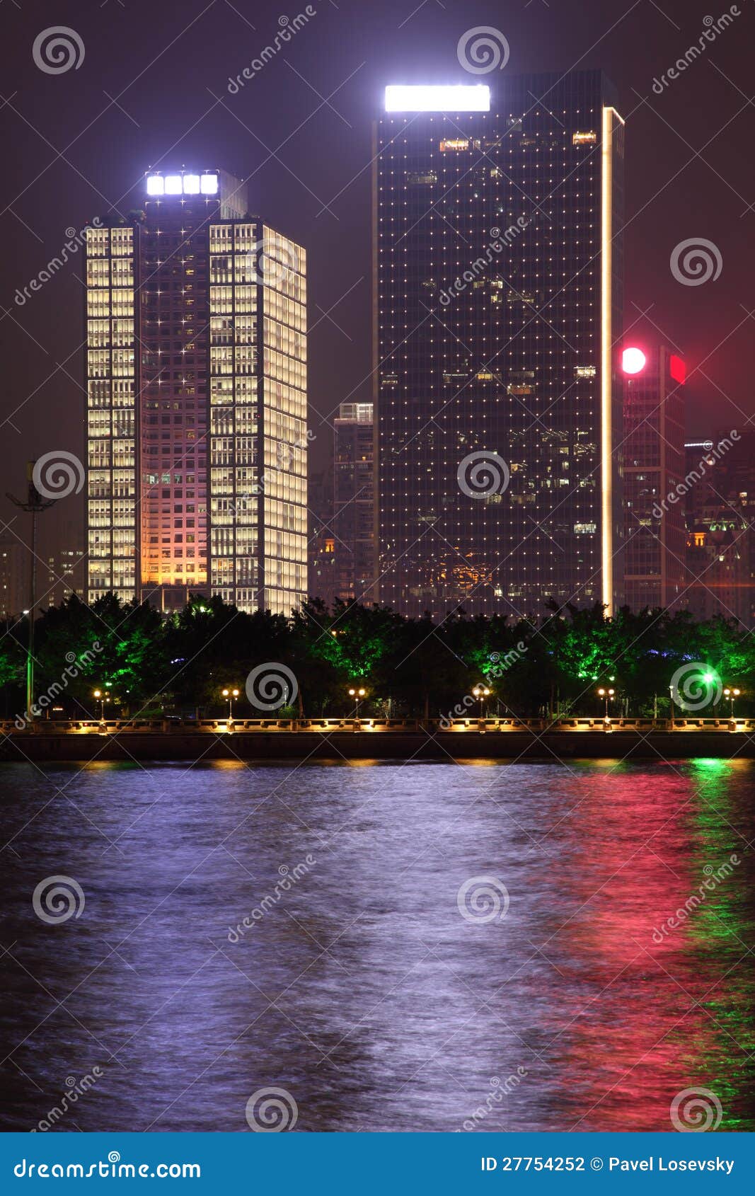 High Buldings with Neon Lighting Stock Photo - Image of chinese ...