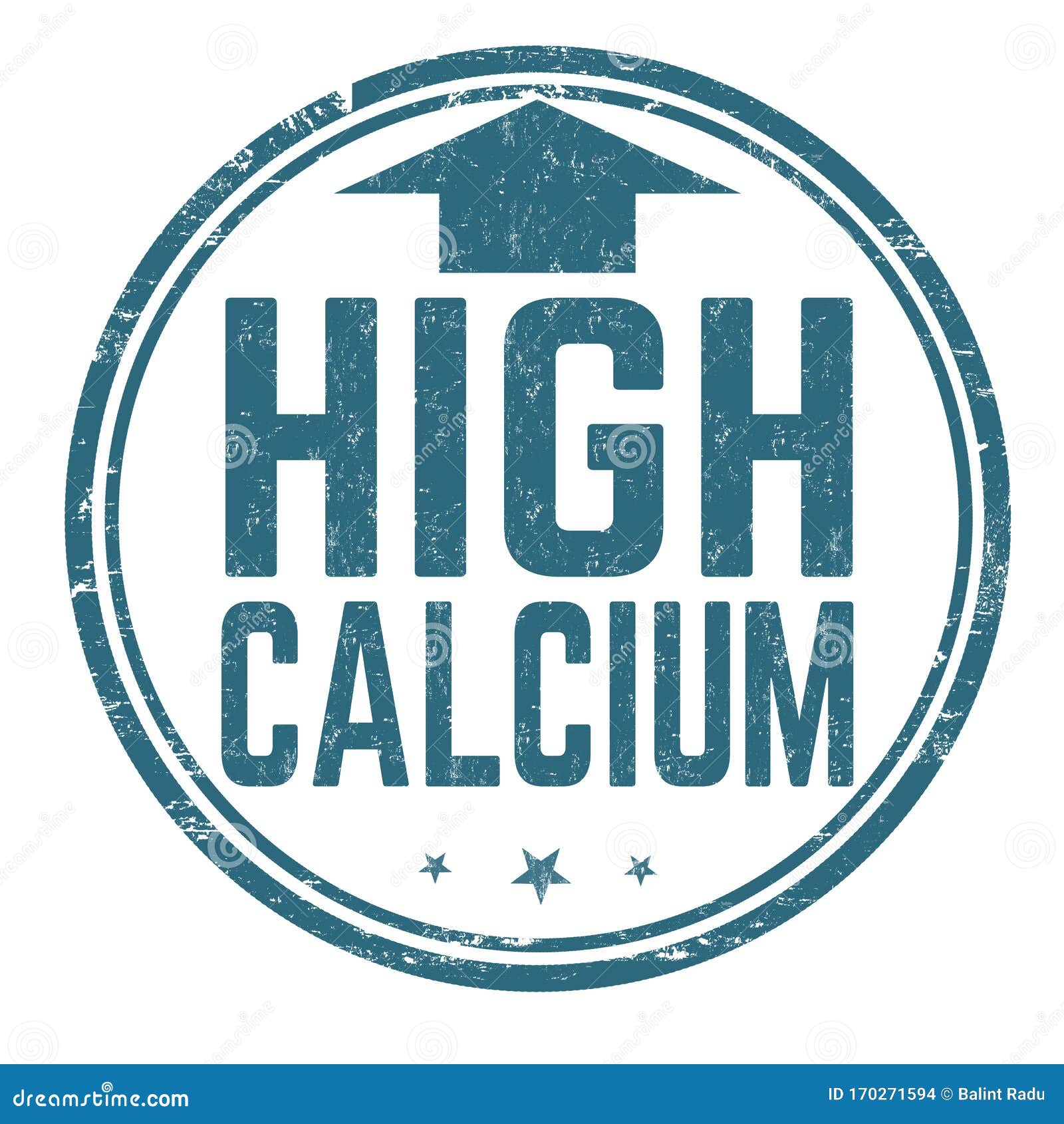 High calcium sign or stamp stock vector. Illustration of marketing ...