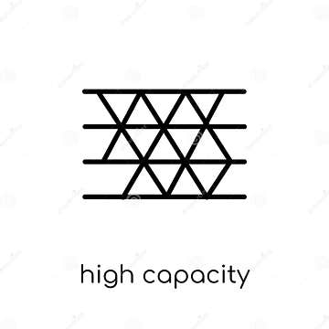 High Capacity Color Barcode Icon. Trendy Modern Flat Linear Vect Stock ...