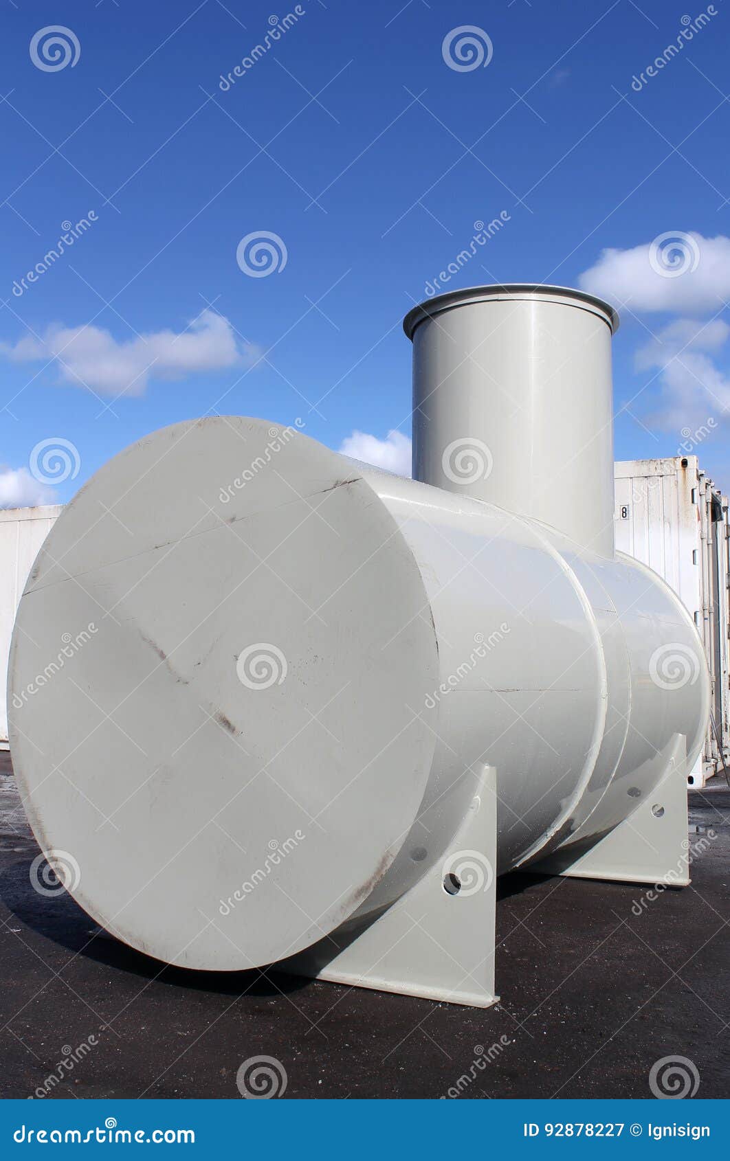 High Capacity Custom Welded Metal Fuel Tank Stock Image - Image of ...