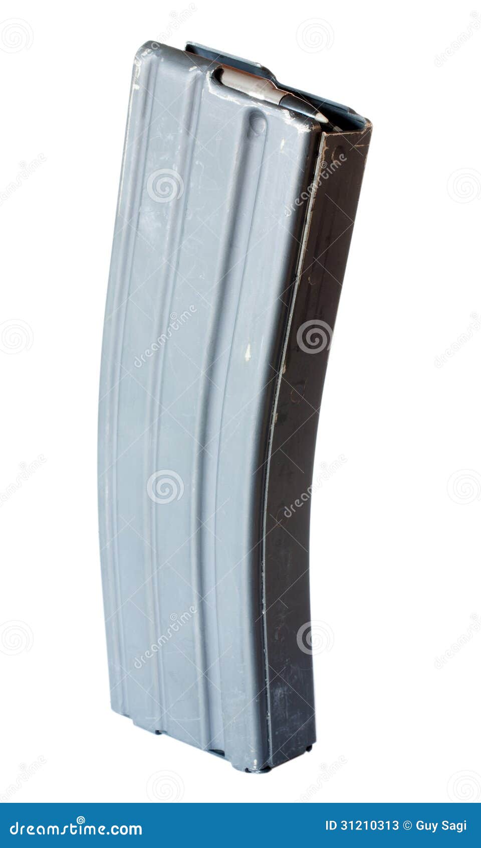High capacity magazine stock image. Image of white, firearm - 31210313