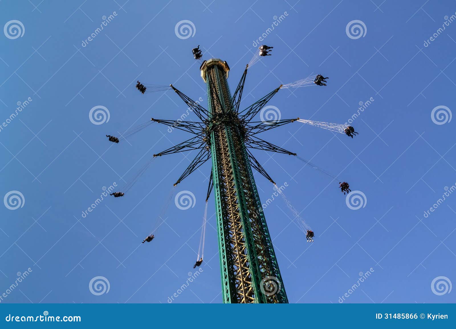 High carousel stock photo. Image of family, gold, attraction - 31485866