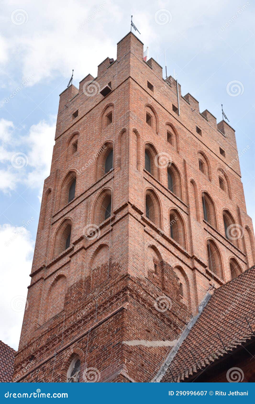 High Castle at Malbork Castle in Poland Stock Image - Image of chapel ...