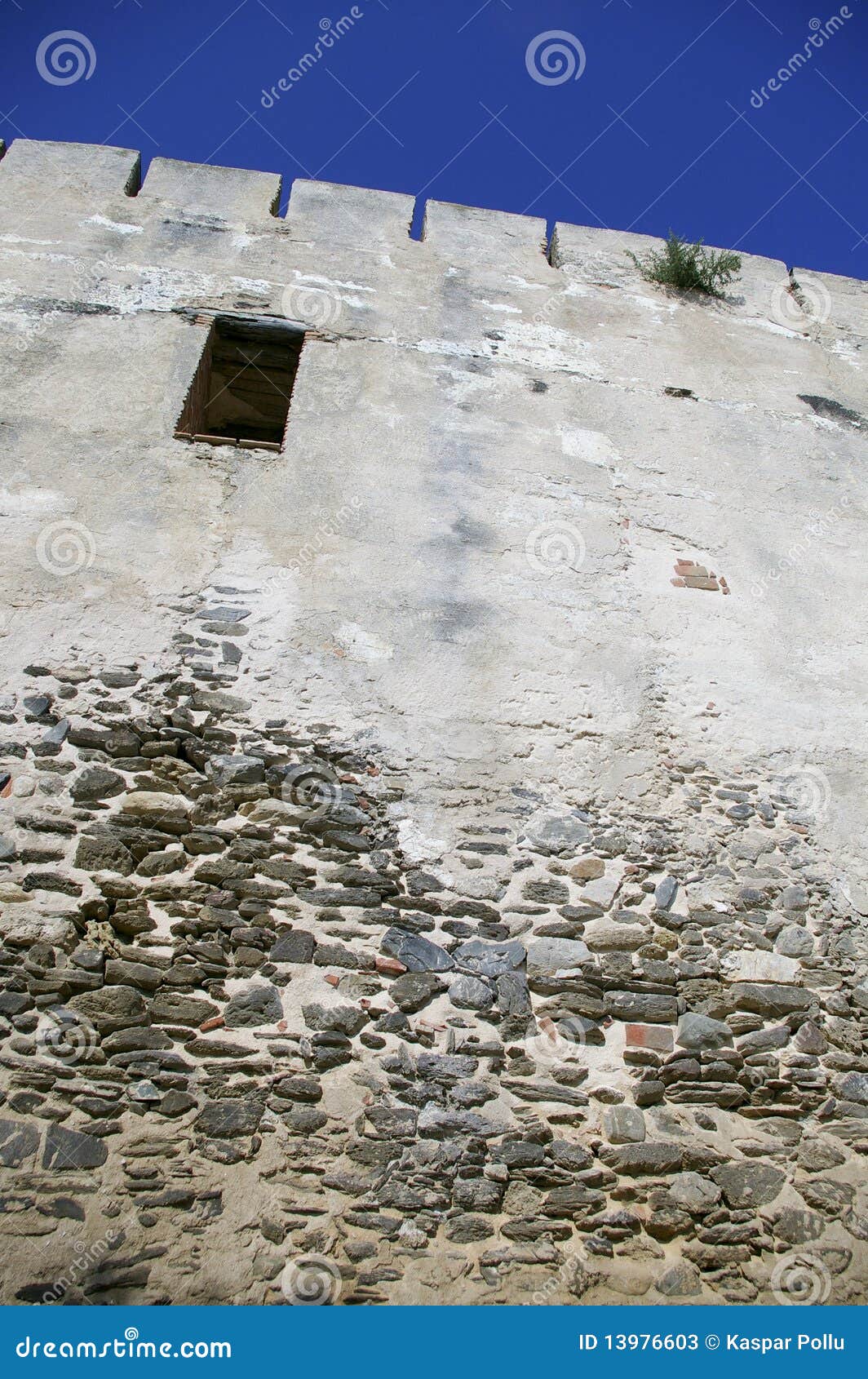 High castle wall stock image. Image of europe, castillo - 13976603