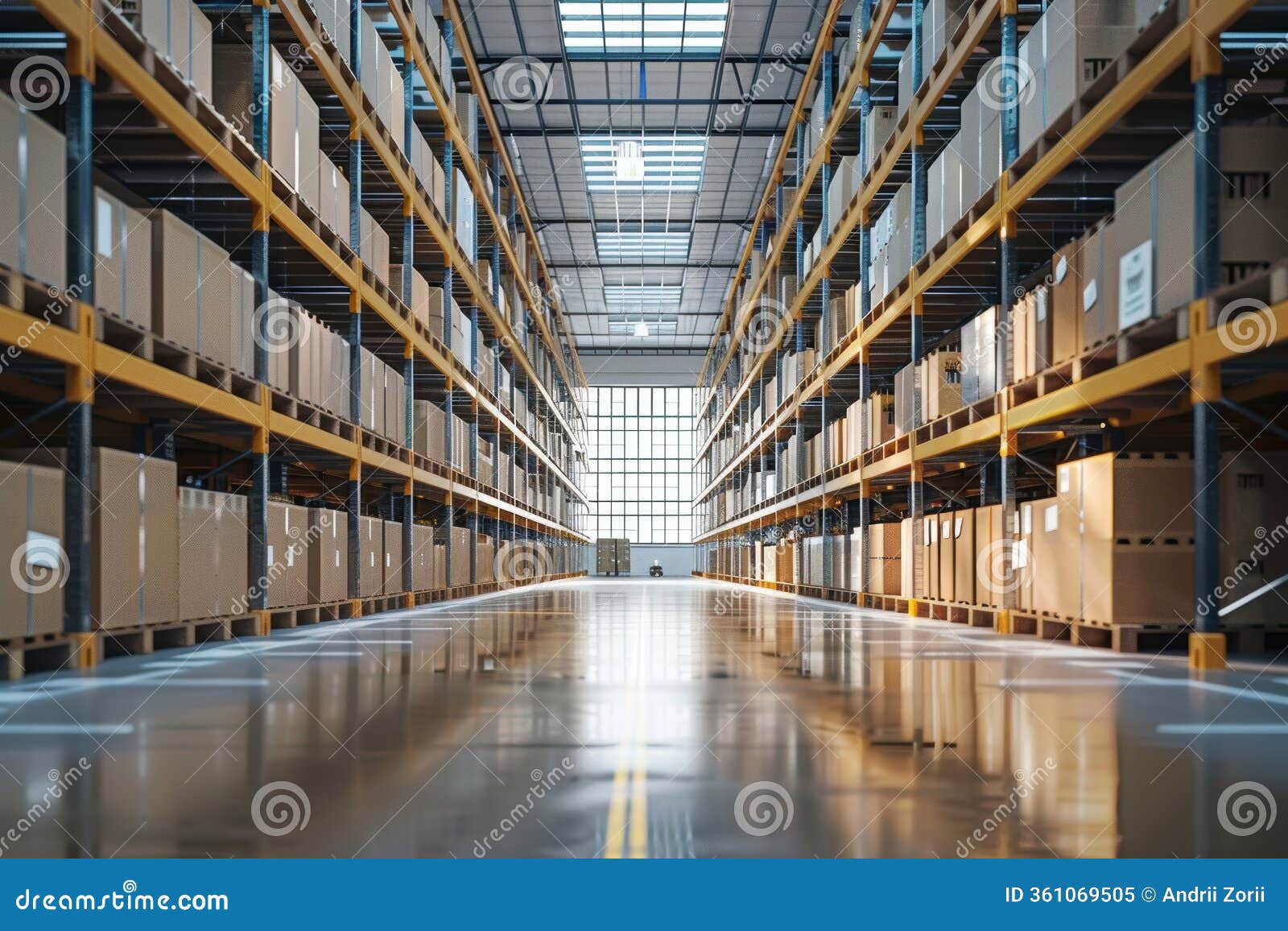 High-Ceiling Warehouse with Automated Vertical Storage Systems for ...