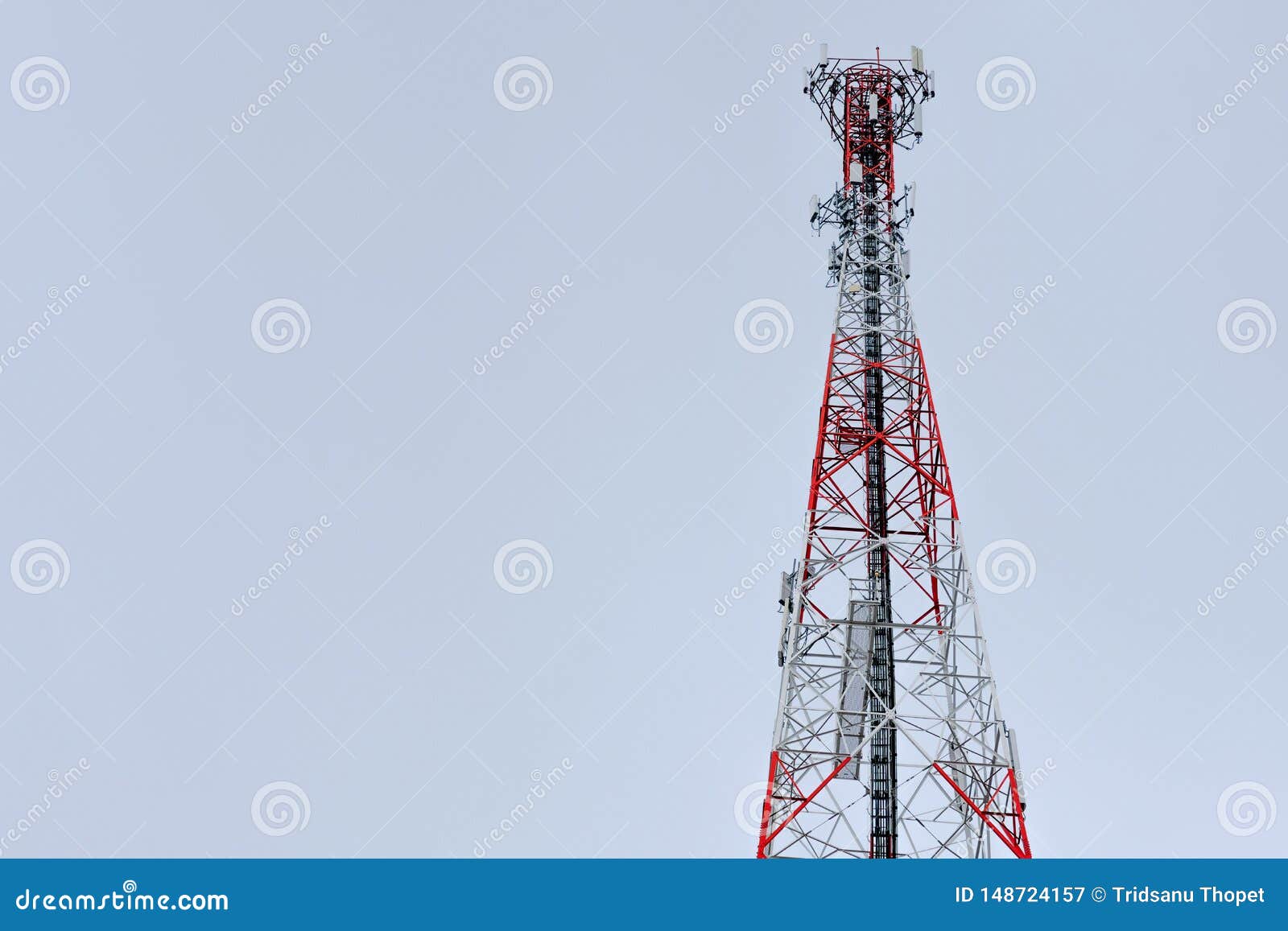 High cell tower stock image. Image of network, aerial - 148724157