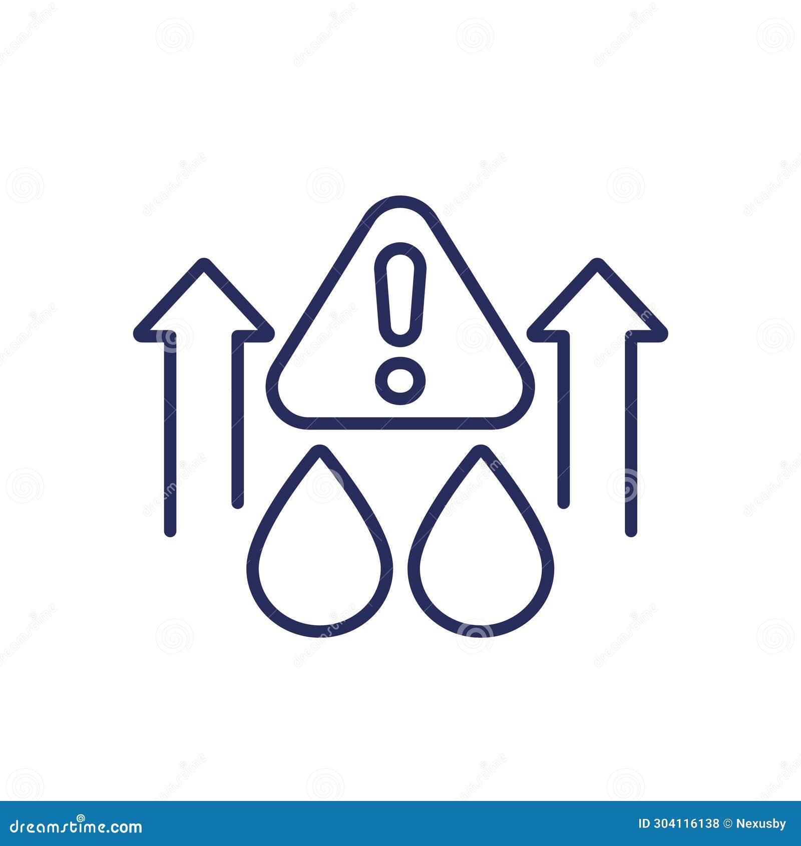 High Cholesterol Level Icon, Line Vector Stock Illustration ...