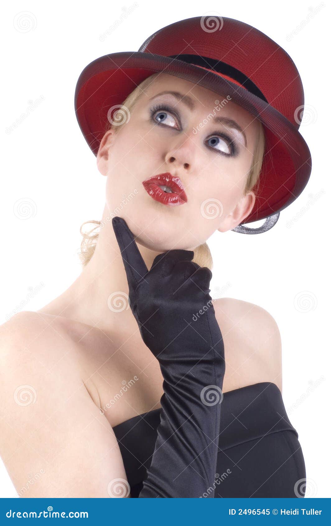 High-class lady looking up stock image. Image of caucasian - 2496545