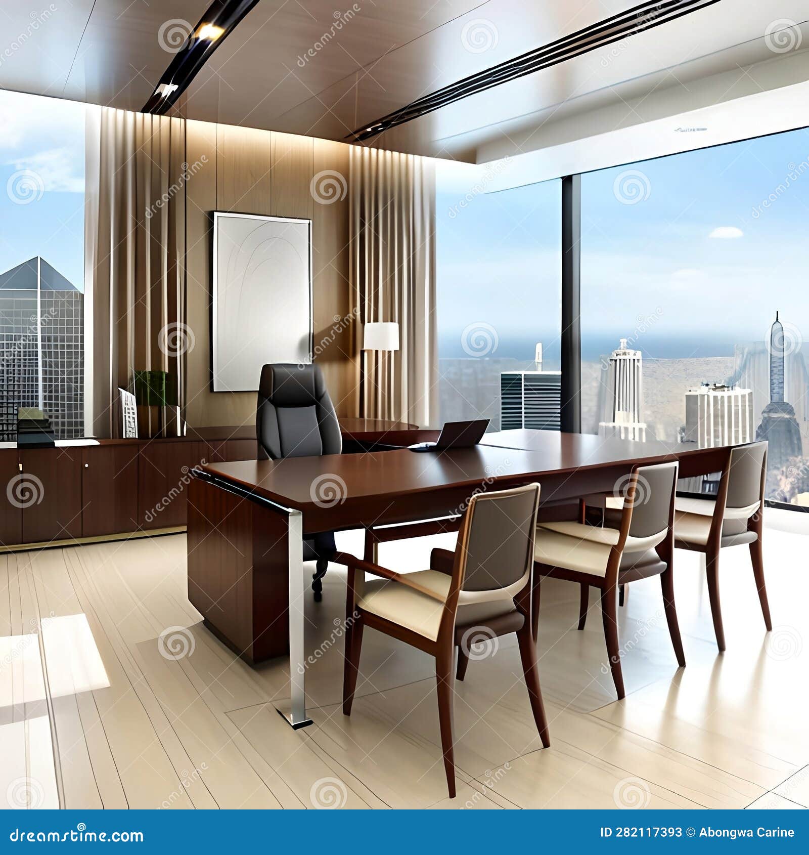 High Class Office Conference Room Stock Illustration - Illustration of ...