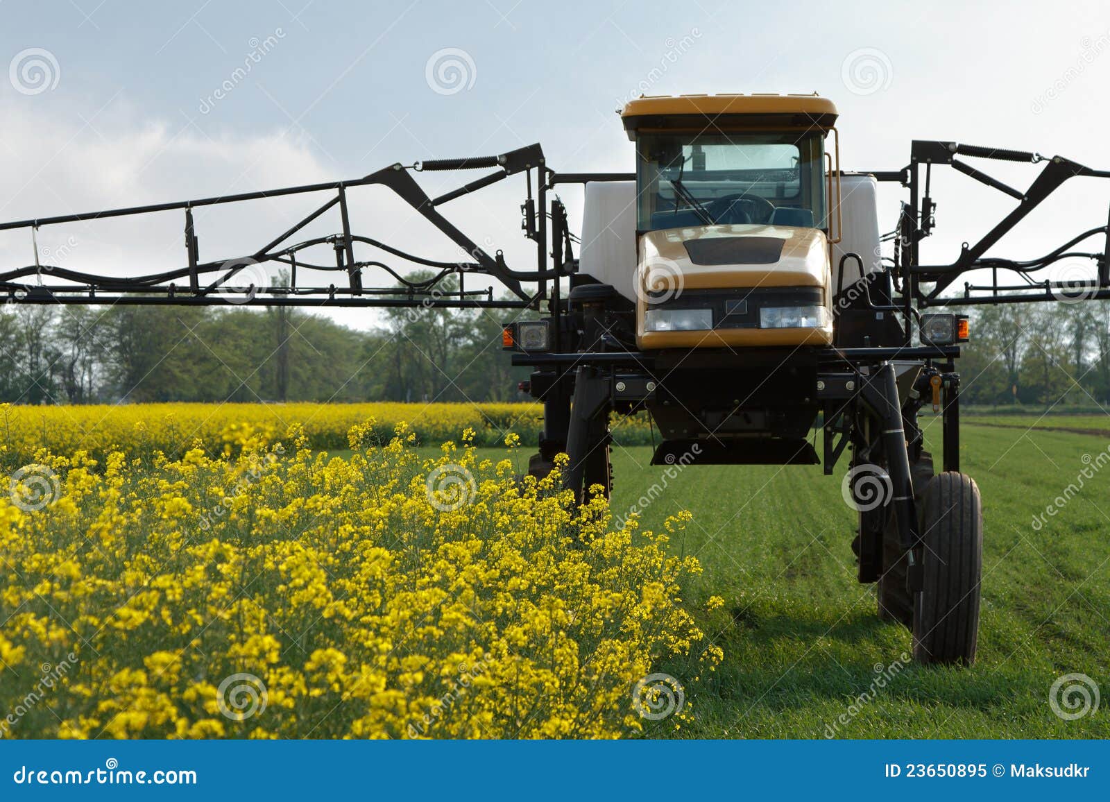 High Clearance Sprayer stock image. Image of season, field - 23650895