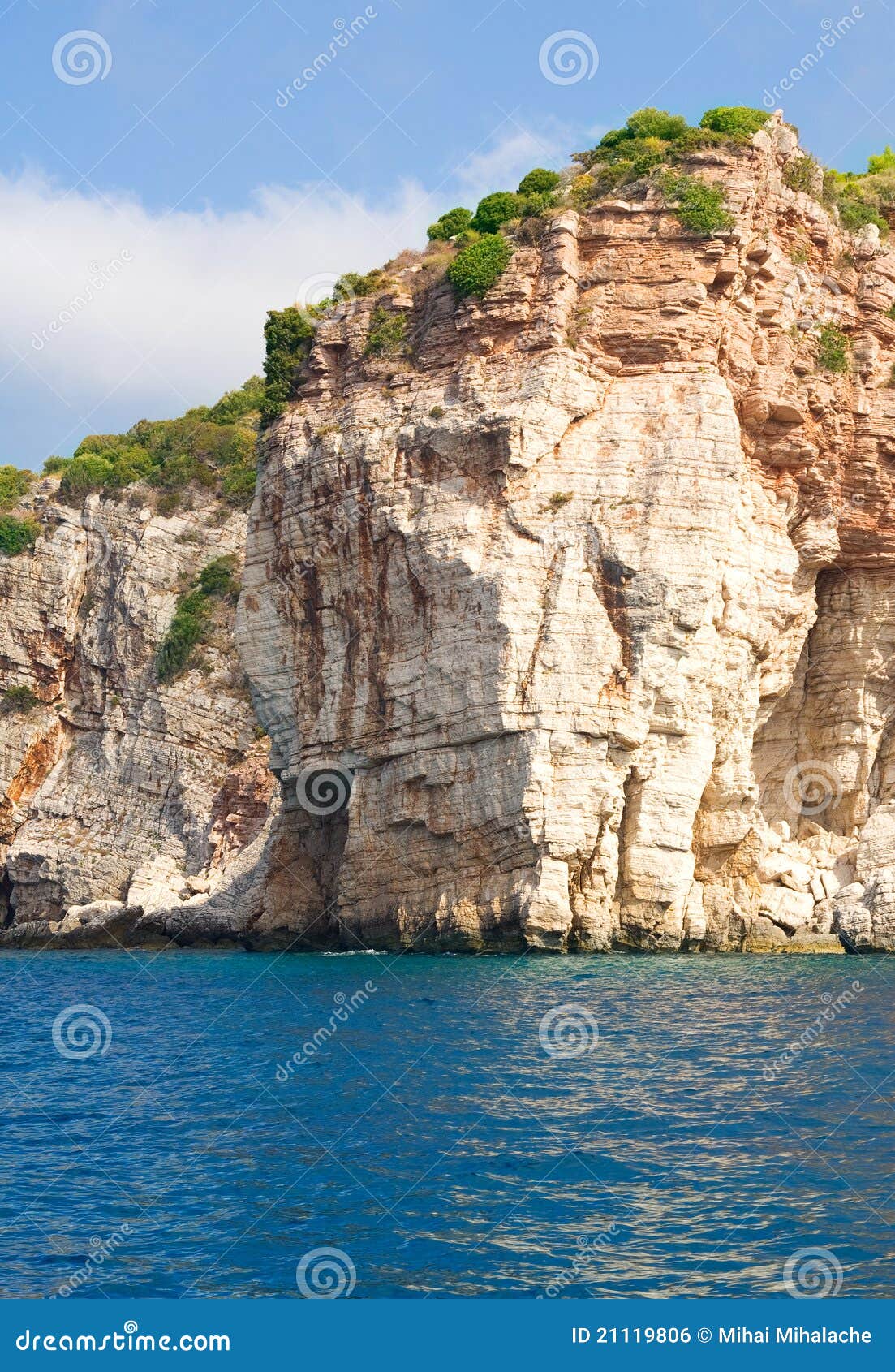 High cliffs near the water stock photo. Image of hill - 21119806
