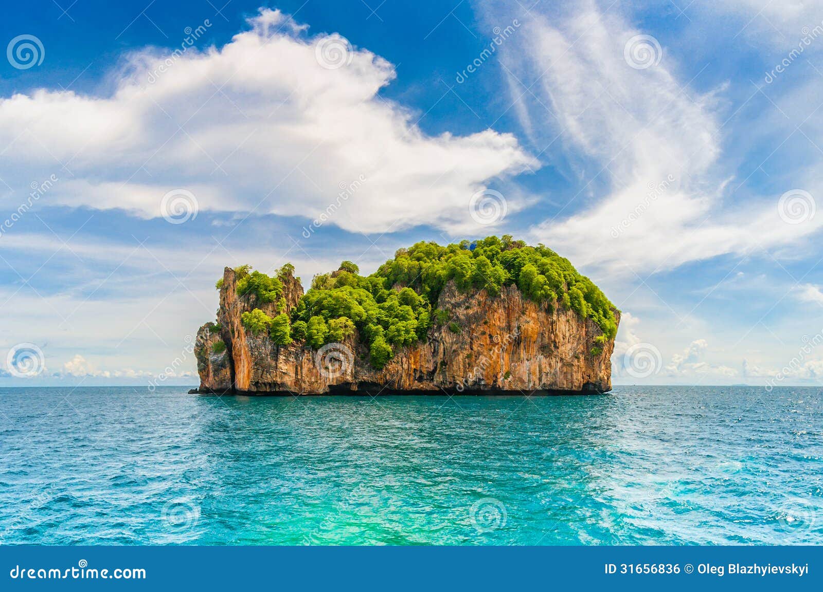 High Cliffs on the Tropical Island. Stock Photo - Image of shore ...