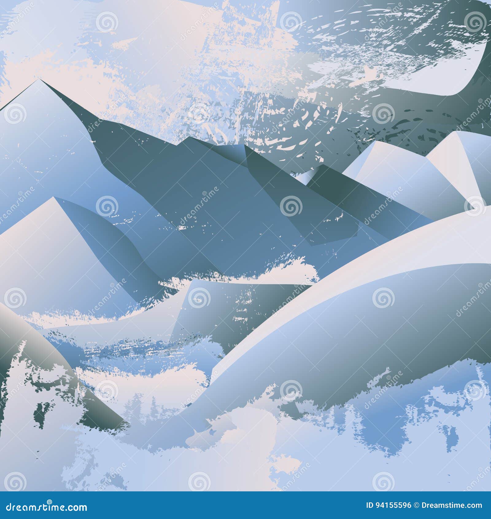 High cold mountains stock illustration. Illustration of frozen - 94155596