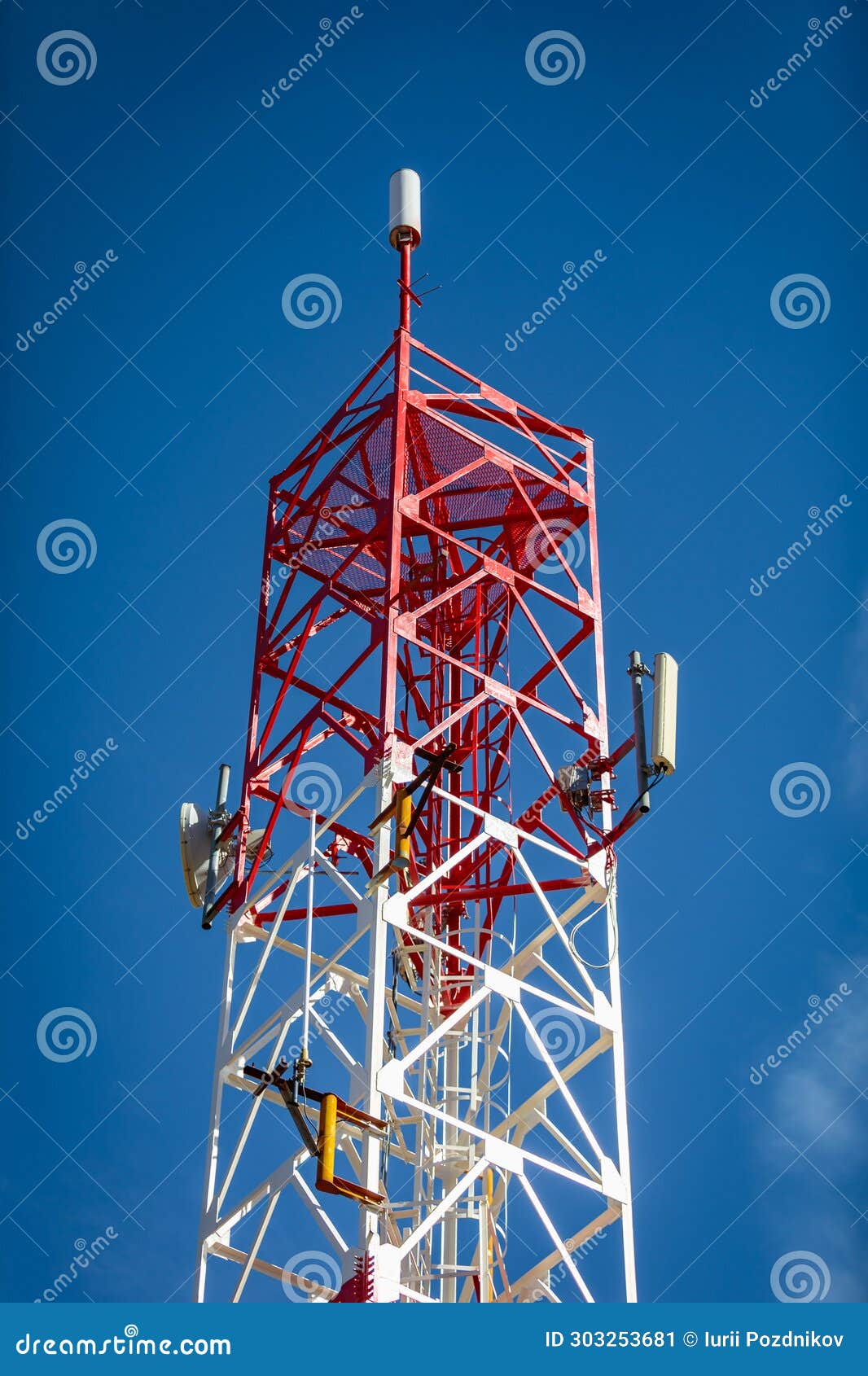 High Communication Tower stock image. Image of transmission - 303253681