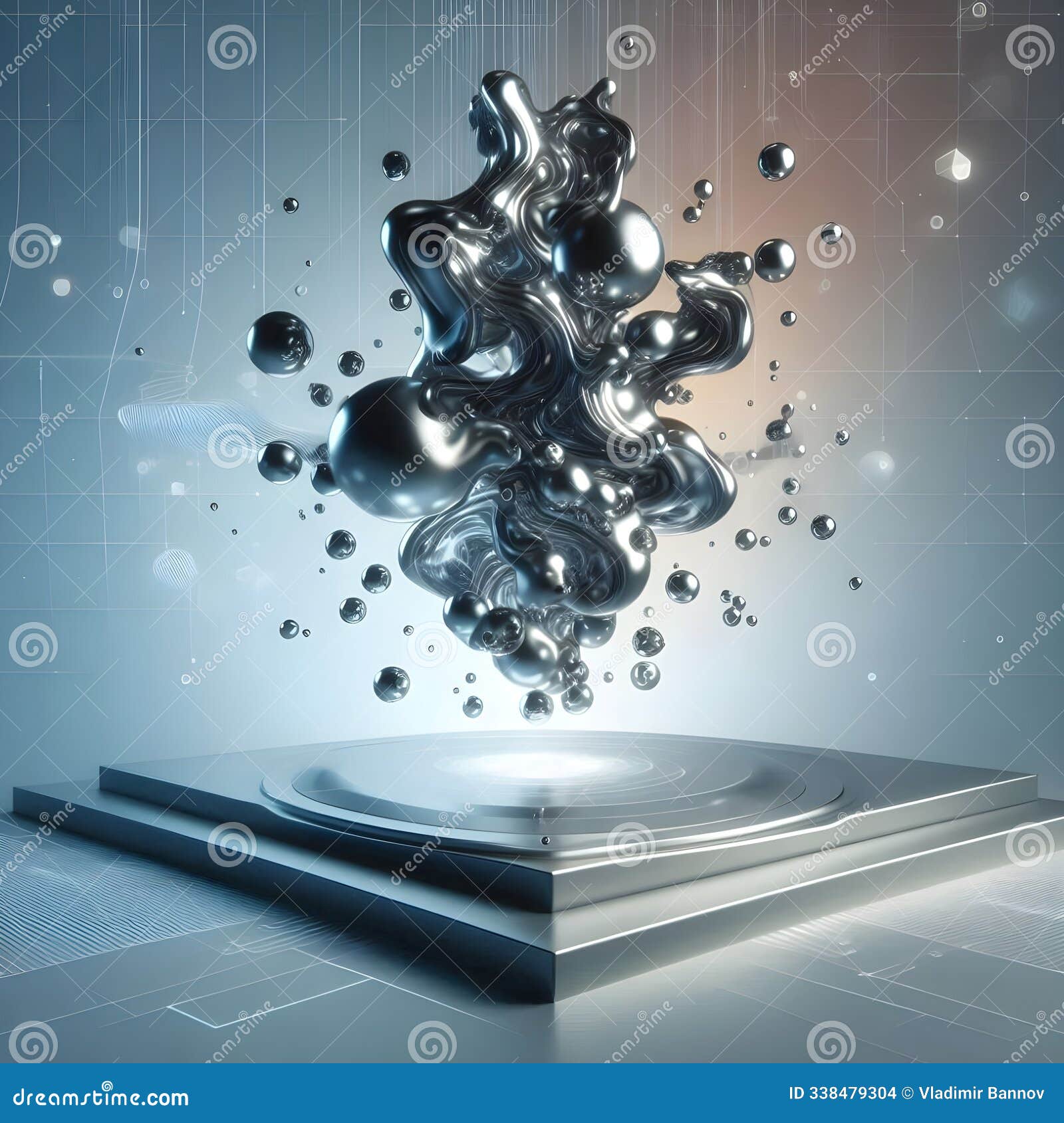 A High-concept Image Showing Magnetic Fields Made Visible Stock ...