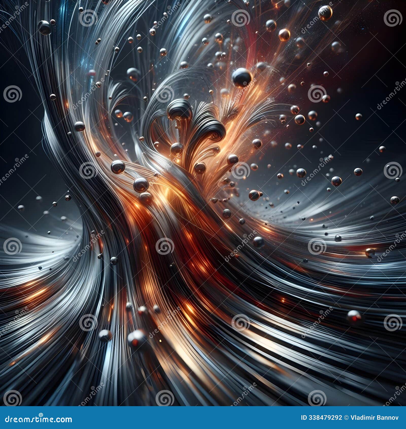 A High-concept Image Showing Magnetic Fields Made Visible Stock ...