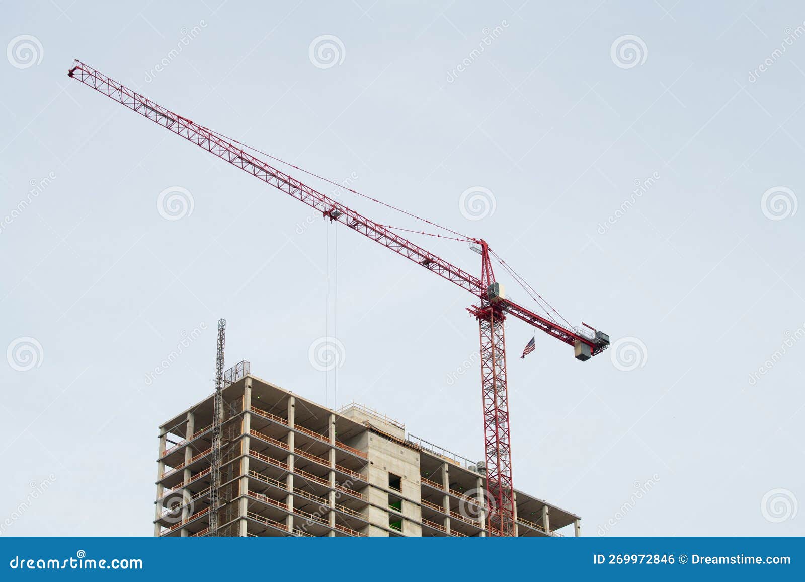 High construction crane stock photo. Image of city, building - 269972846