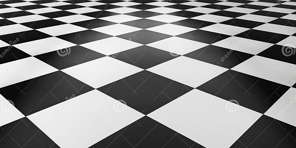 A High-contrast, Black-and-white Checkerboard Pattern with Sharp Edges ...