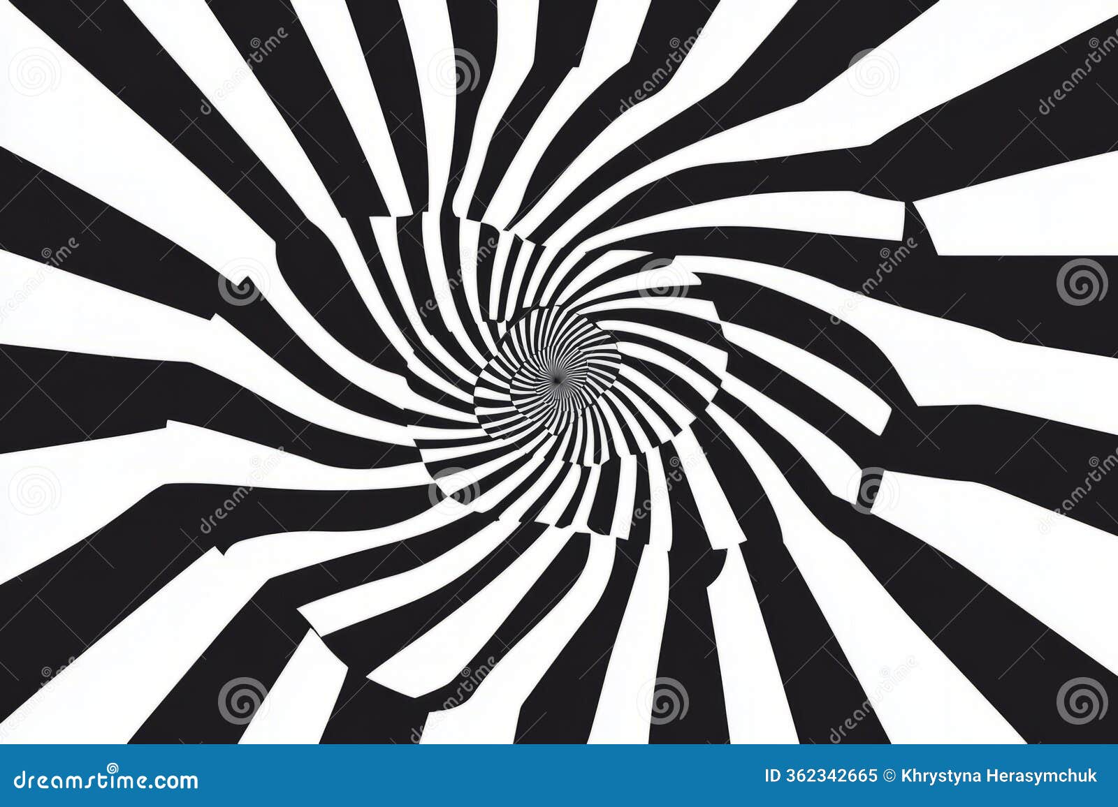 A High-contrast Black and White Optical Illusion Pattern with Hypnotic ...