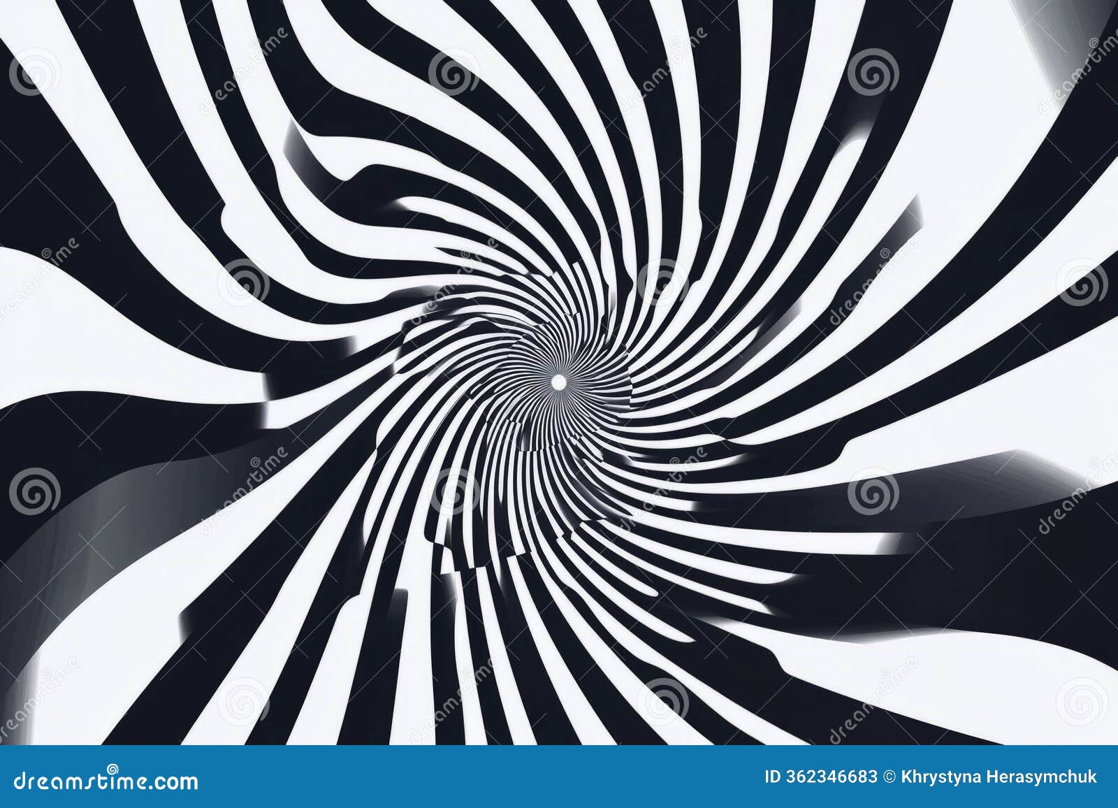 A High-contrast Black and White Optical Illusion Pattern with Hypnotic ...