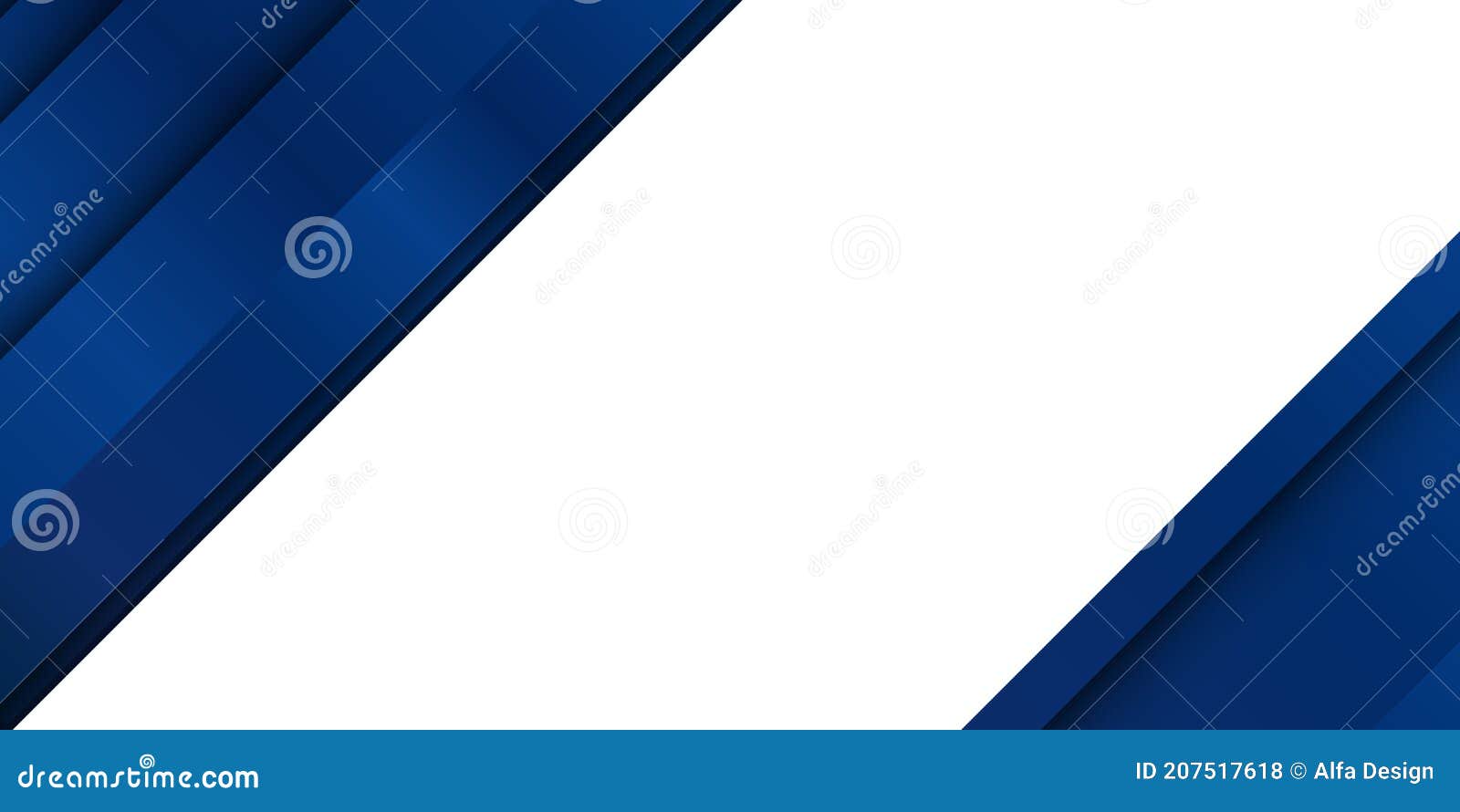 High Contrast Blue and White Glossy Stripes. Abstract Tech Graphic ...