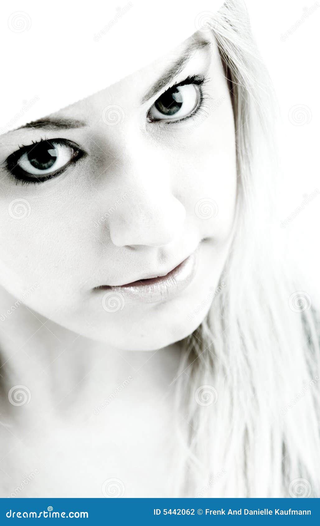 High contrast girl stock photo. Image of high, hair, headshot - 5442062