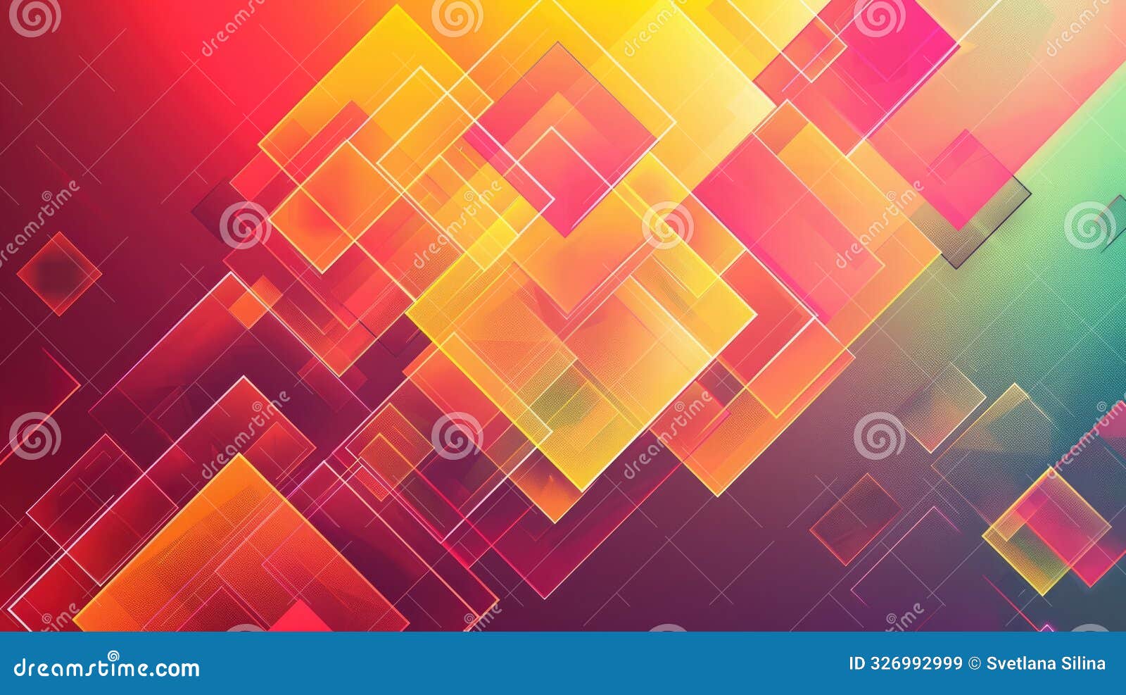High-contrast Gradient Poster with Fiery Red and Ceylon Yellow ...