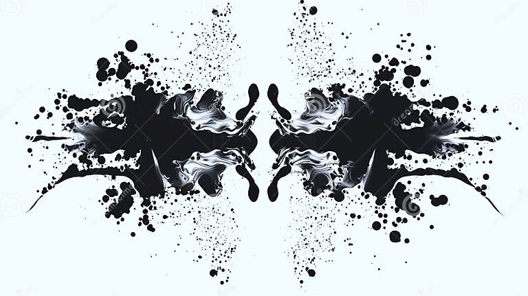 High Contrast Inkblot Patterns with Symmetrical Dynamics, Creating a ...