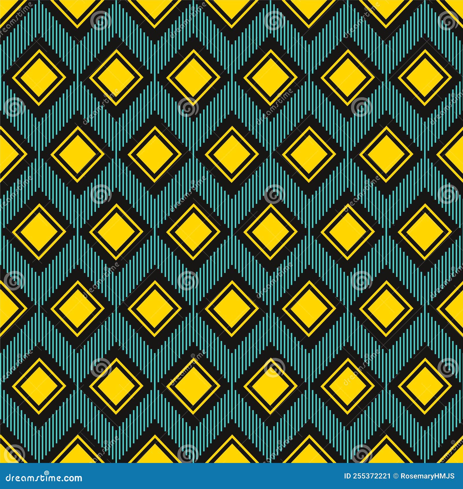 A High-contrast Pattern of Diamond Shapes and Stylized Chevron Stripes ...