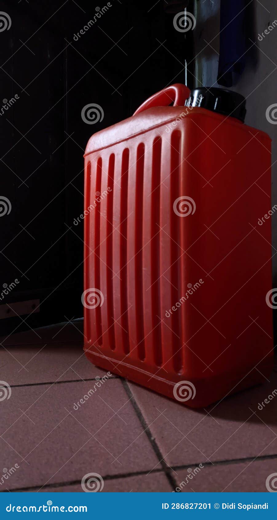 High contrast red jerrycan stock image. Image of high - 286827201
