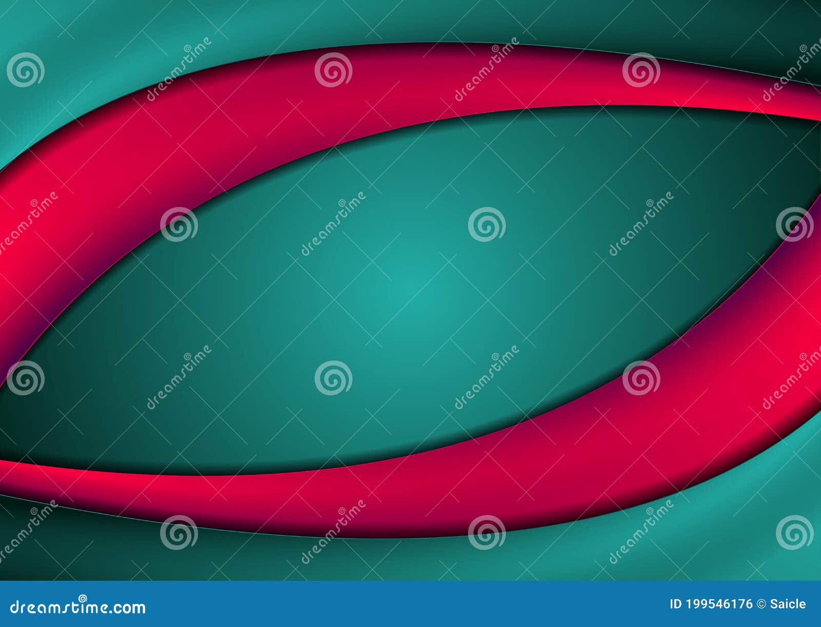 High Contrast Red Turquoise Abstract Waves Corporate Background Stock ...