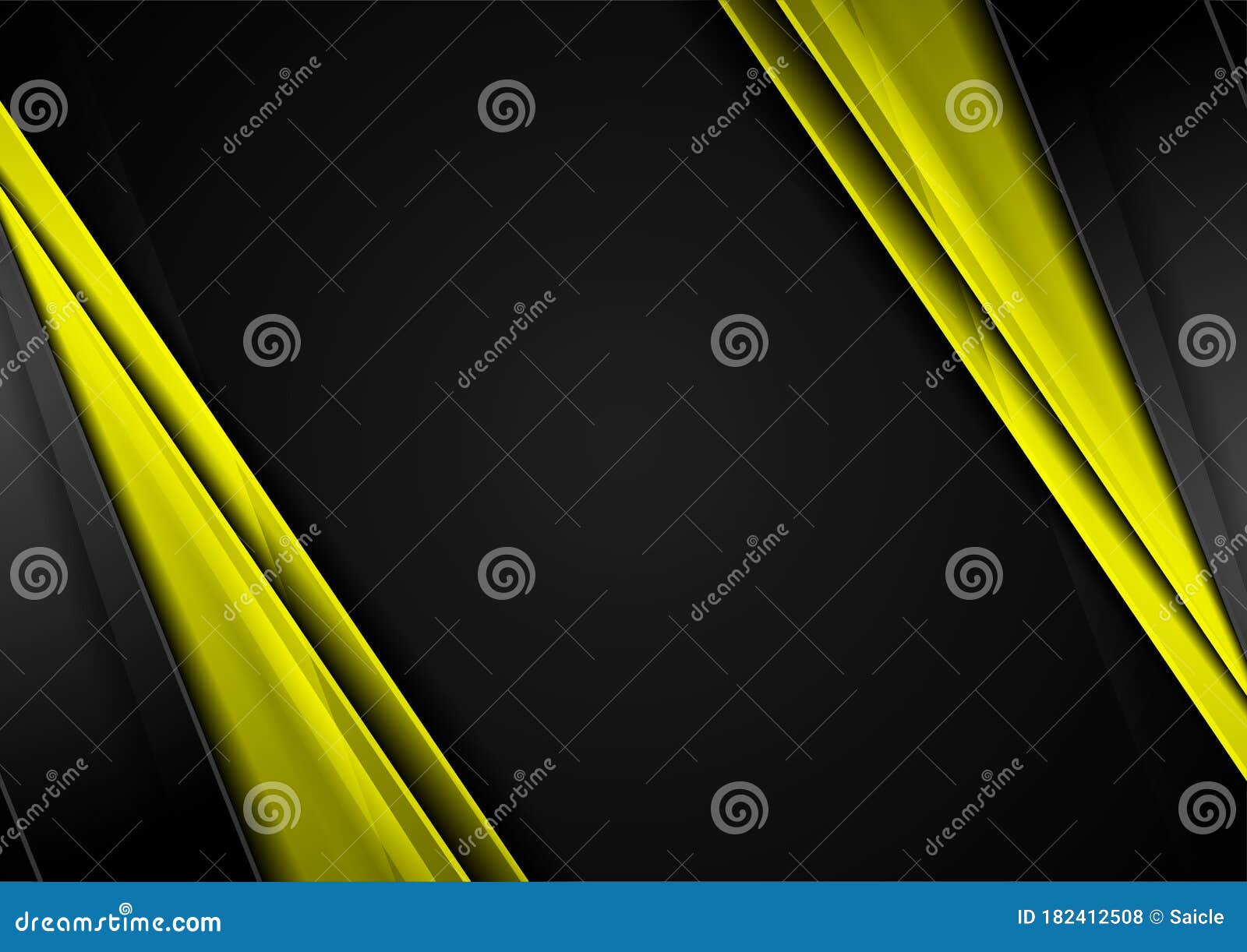 High Contrast Yellow Black Abstract Tech Corporate Background Stock ...