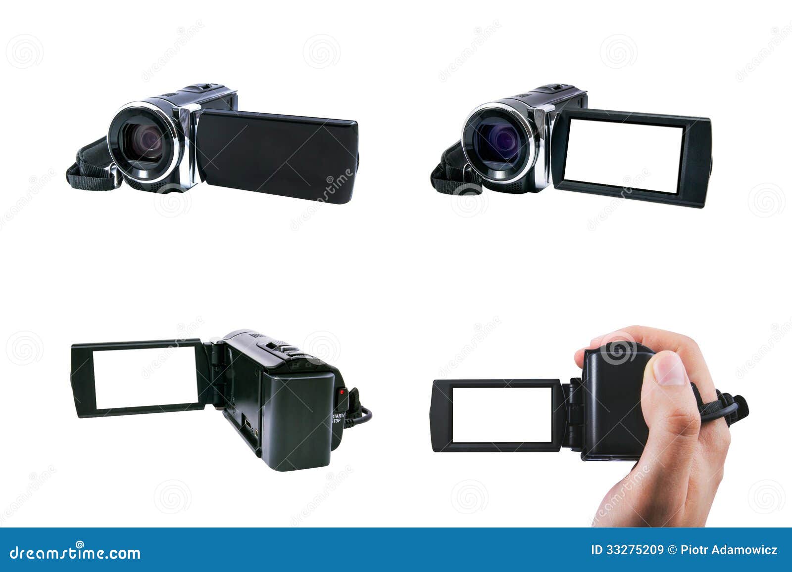 High Definition Camcorder Set Stock Image - Image of display, high ...