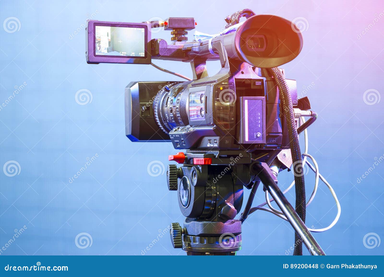 High Definition Cinema Camera on a Movie Set Stock Photo - Image of ...