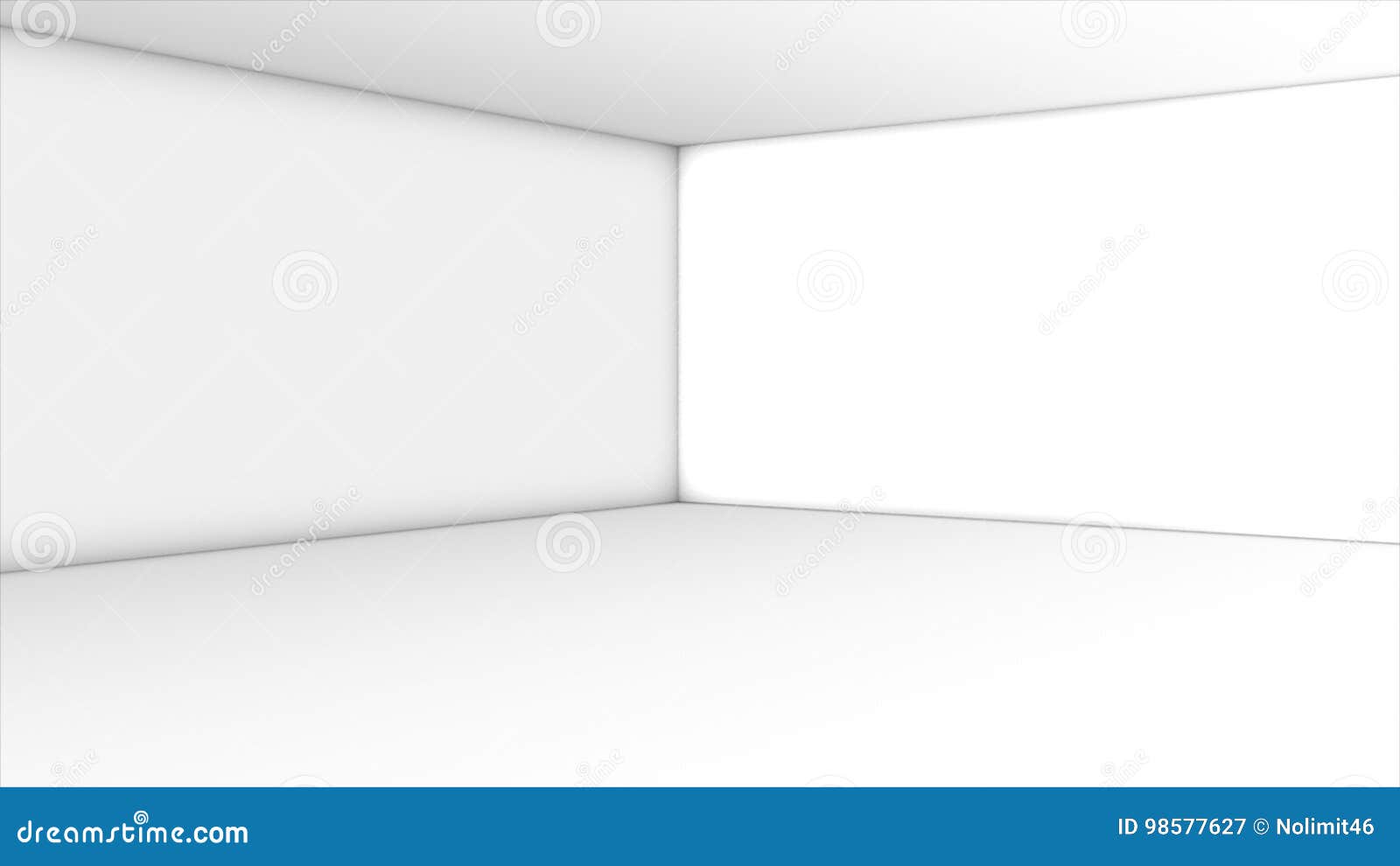 High Definition Empty White Room Stock Illustration - Illustration of ...