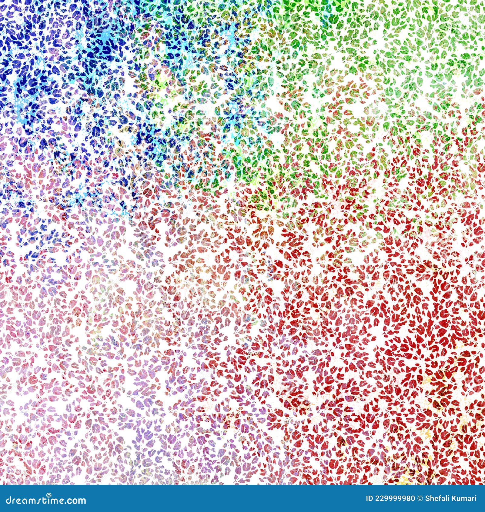 High Definition Floral Watercolor Repeat Isolated on Creative Texture ...