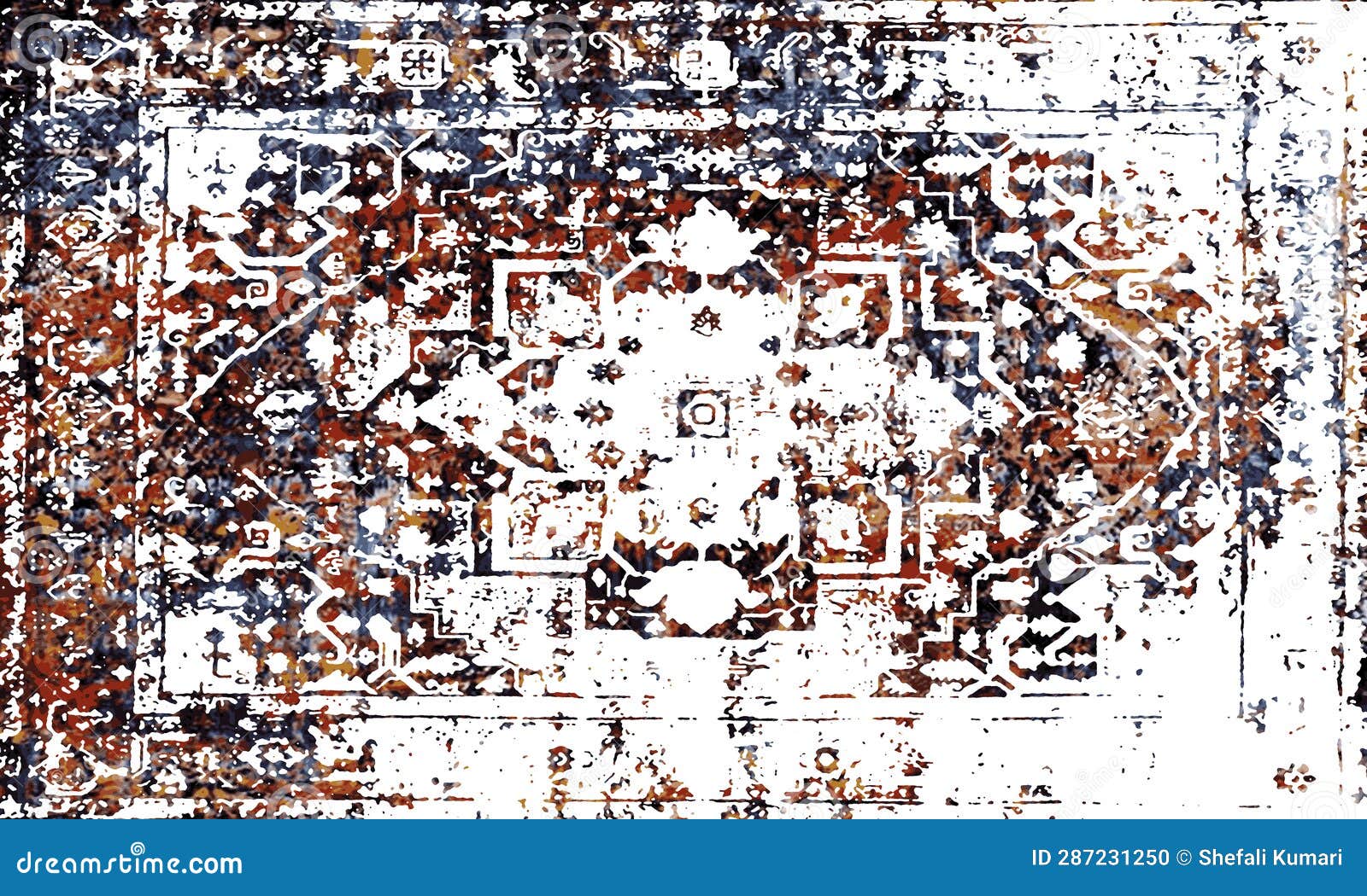 Carpet and Rugs Textile Design with Grunge and Distressed Texture ...