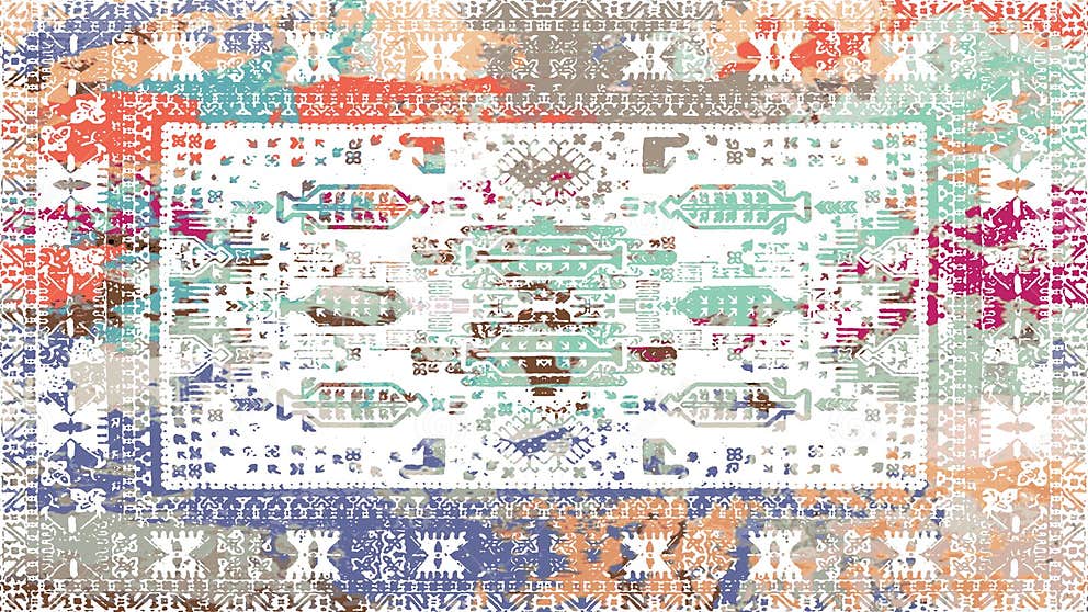 Carpet and Rugs Textile Design with Grunge and Distressed Texture ...