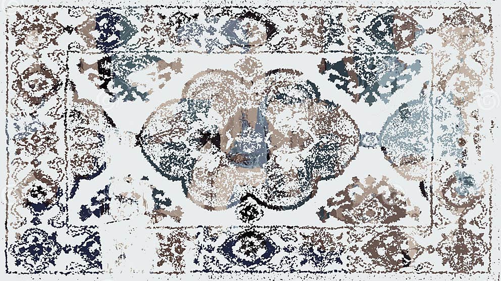 Carpet and Rugs Textile Design with Grunge and Distressed Texture ...