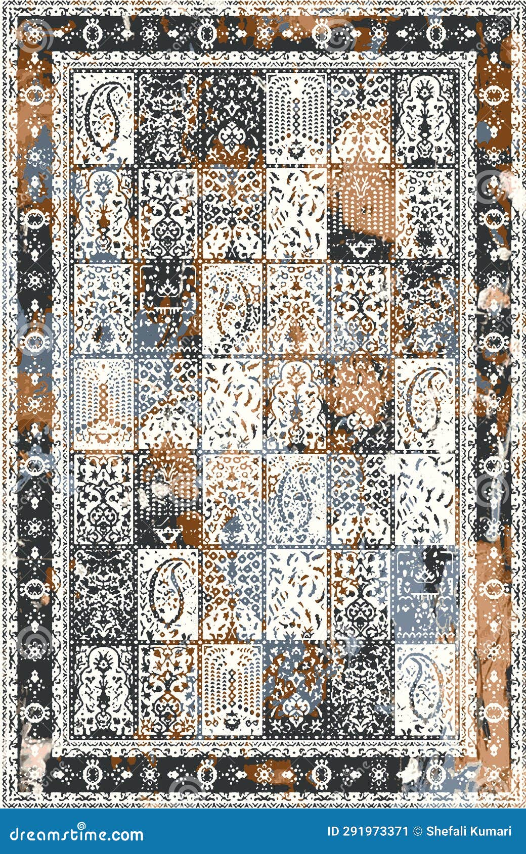 Carpet and Rugs Textile Design with Grunge and Distressed Texture ...