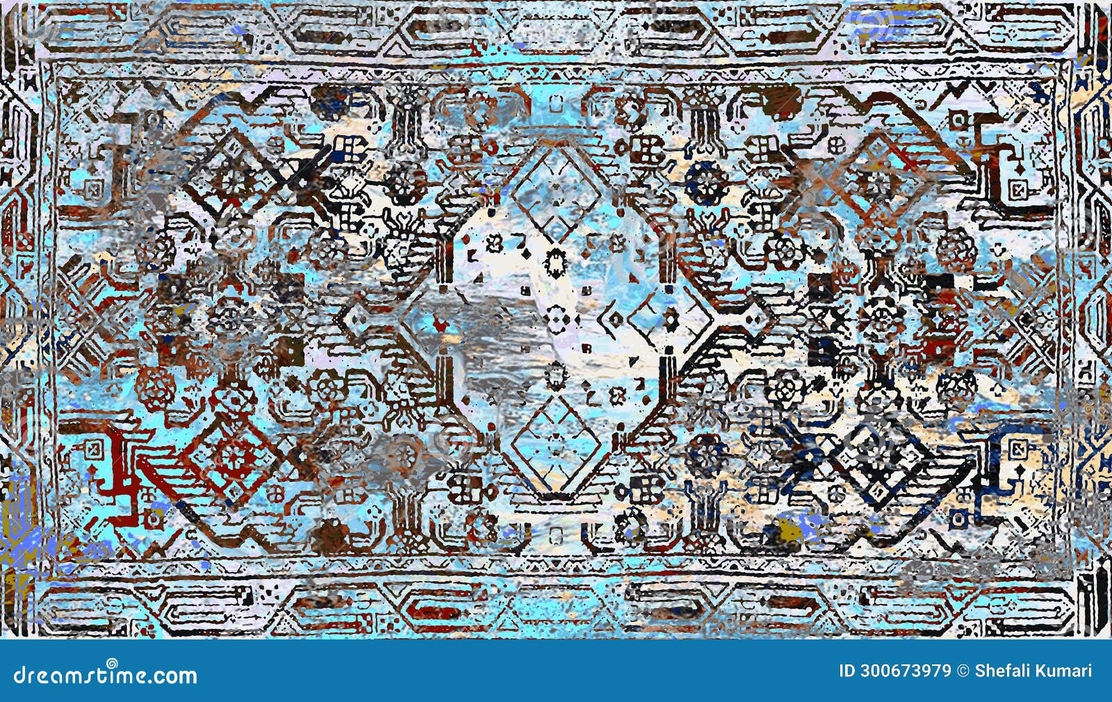 Carpet and Rugs Textile Design with Grunge and Distressed Texture ...