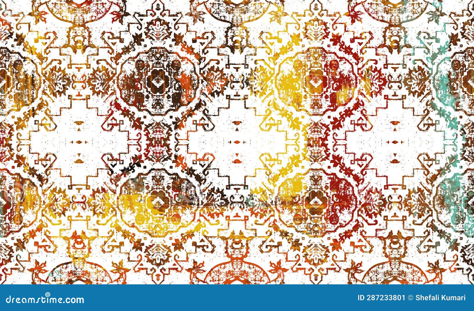 Carpet Textile Design with Grunge and Distressed Texture Repeat Pattern ...