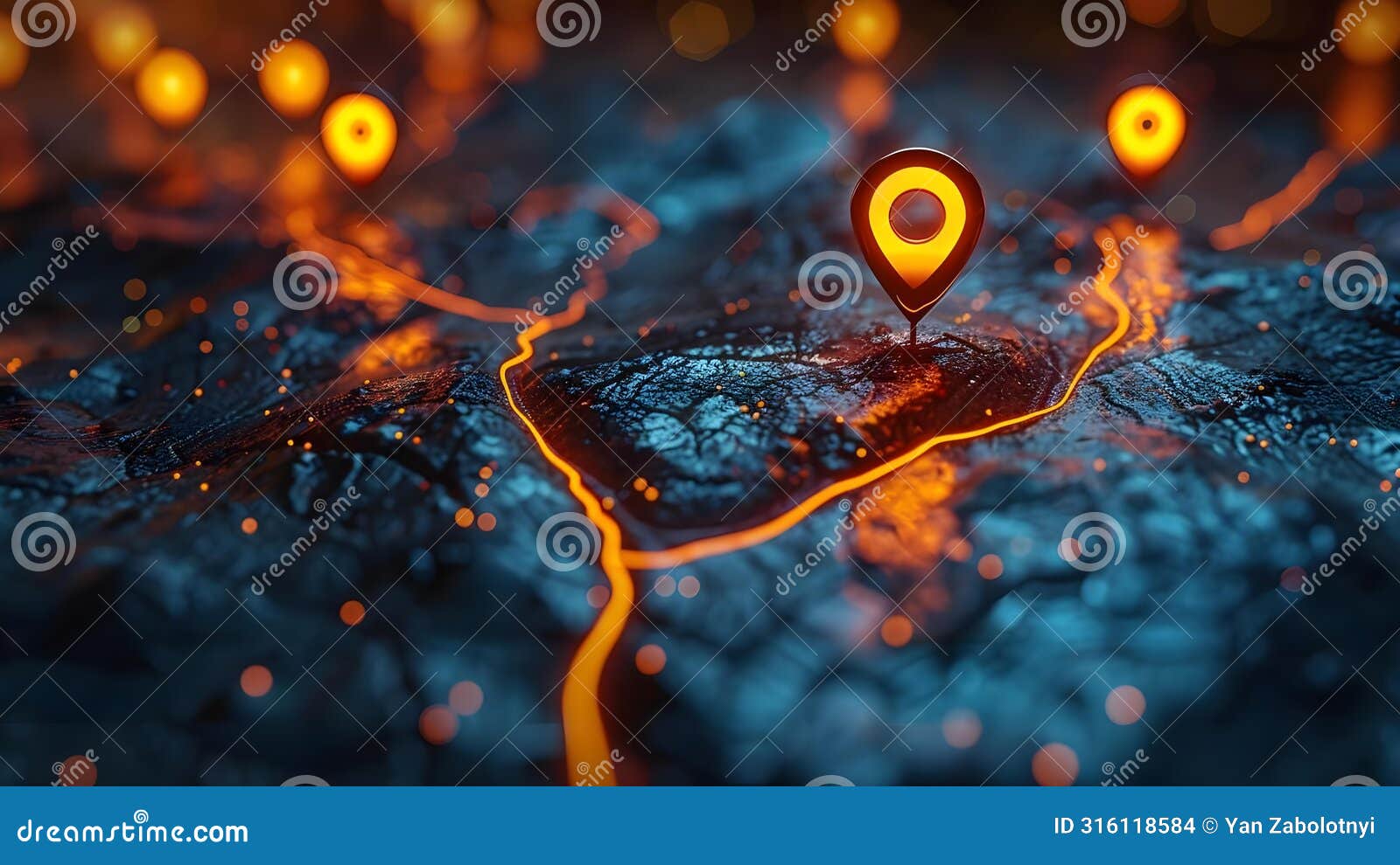 High-definition K Animated GPS Tracking Map with Dynamic Markers ...